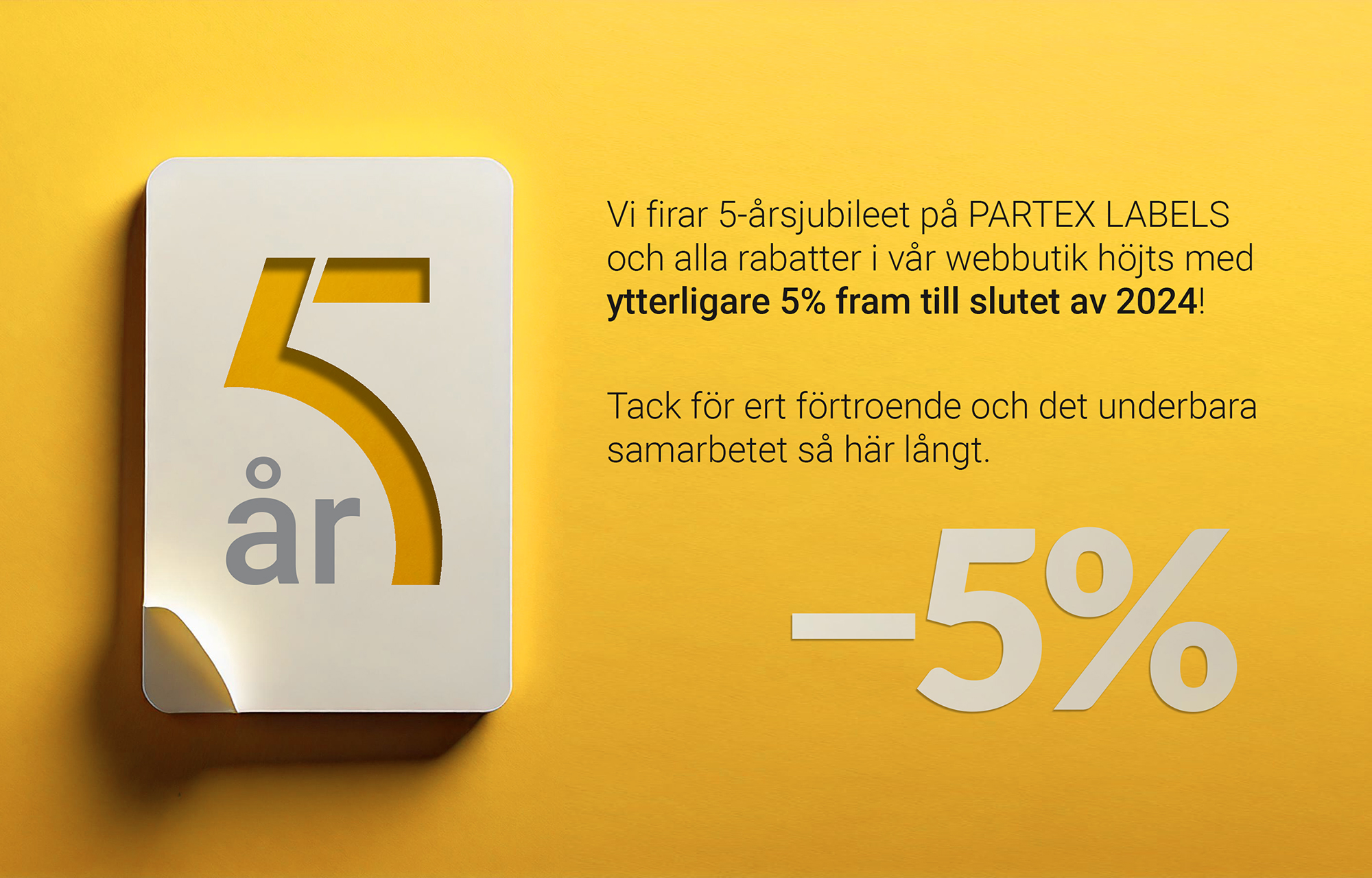 Allt inom etiketter och märkning | PARTEX LABELS - Start